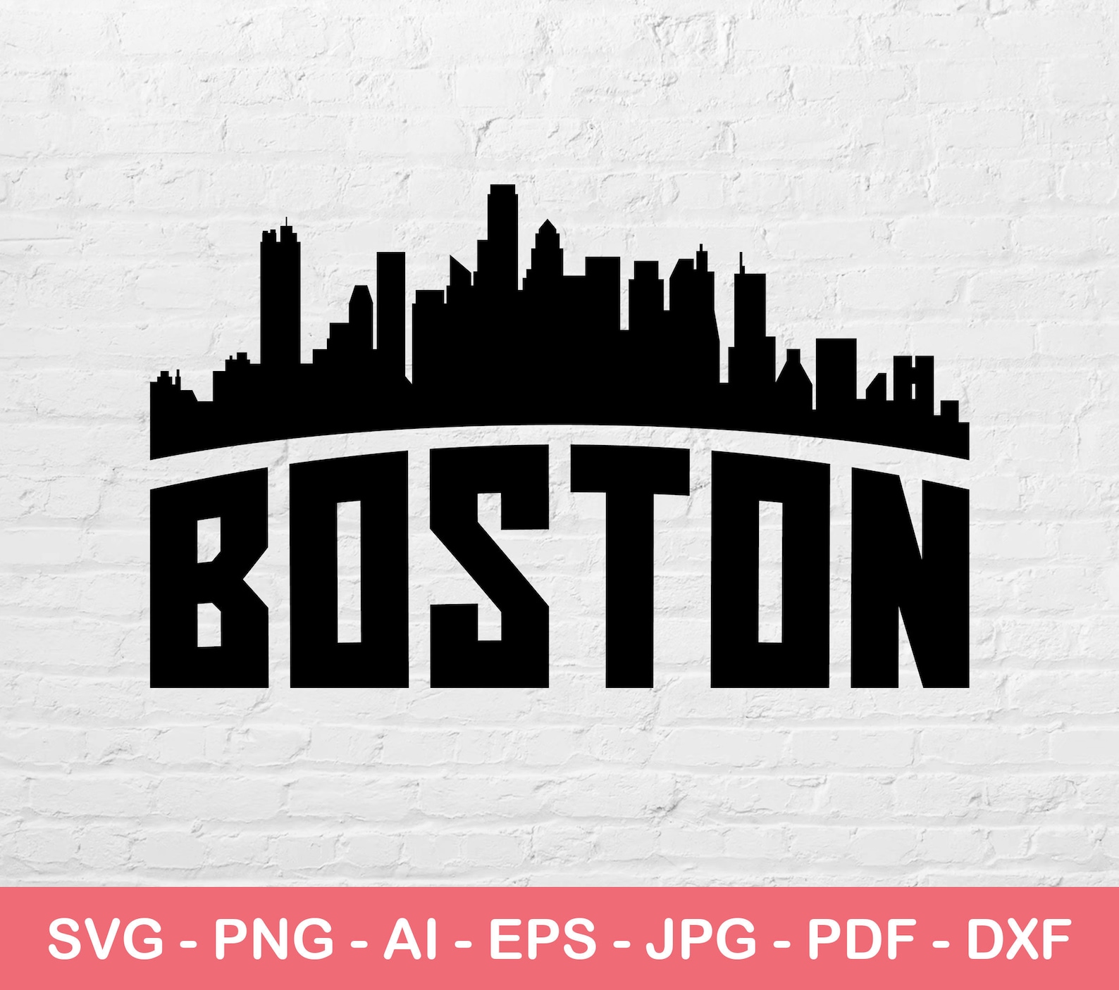 Boston City Svg, Silhouette Svg, Boston Skyline Svg, City Logo Svg ...