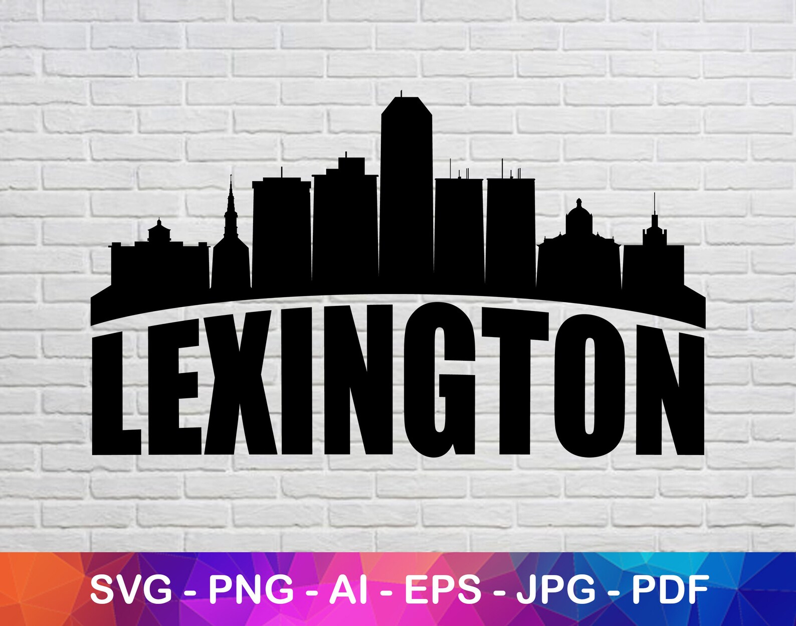Lexington City Svg, Silhouette Svg, Lexington Skyline Svg, City Logo ...