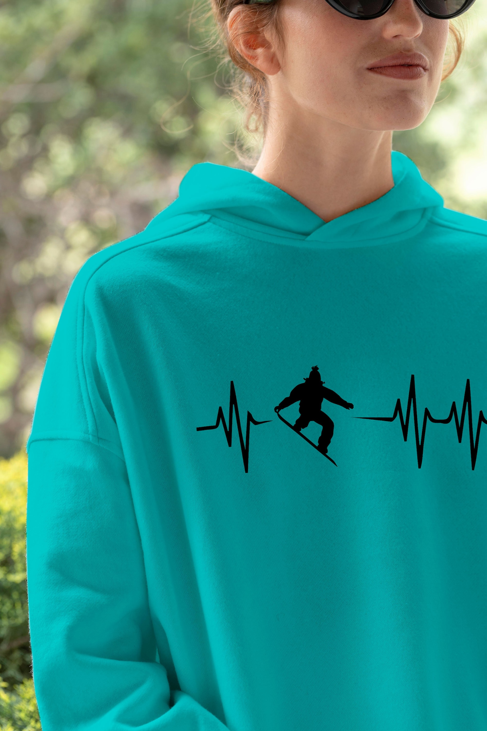 Heartbeat Snowboard Svg File, Snowboarding Svg, Heartbeat Svg, Instant ...