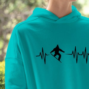 Heartbeat Snowboard Svg File, Snowboarding Svg, Heartbeat Svg, Instant ...