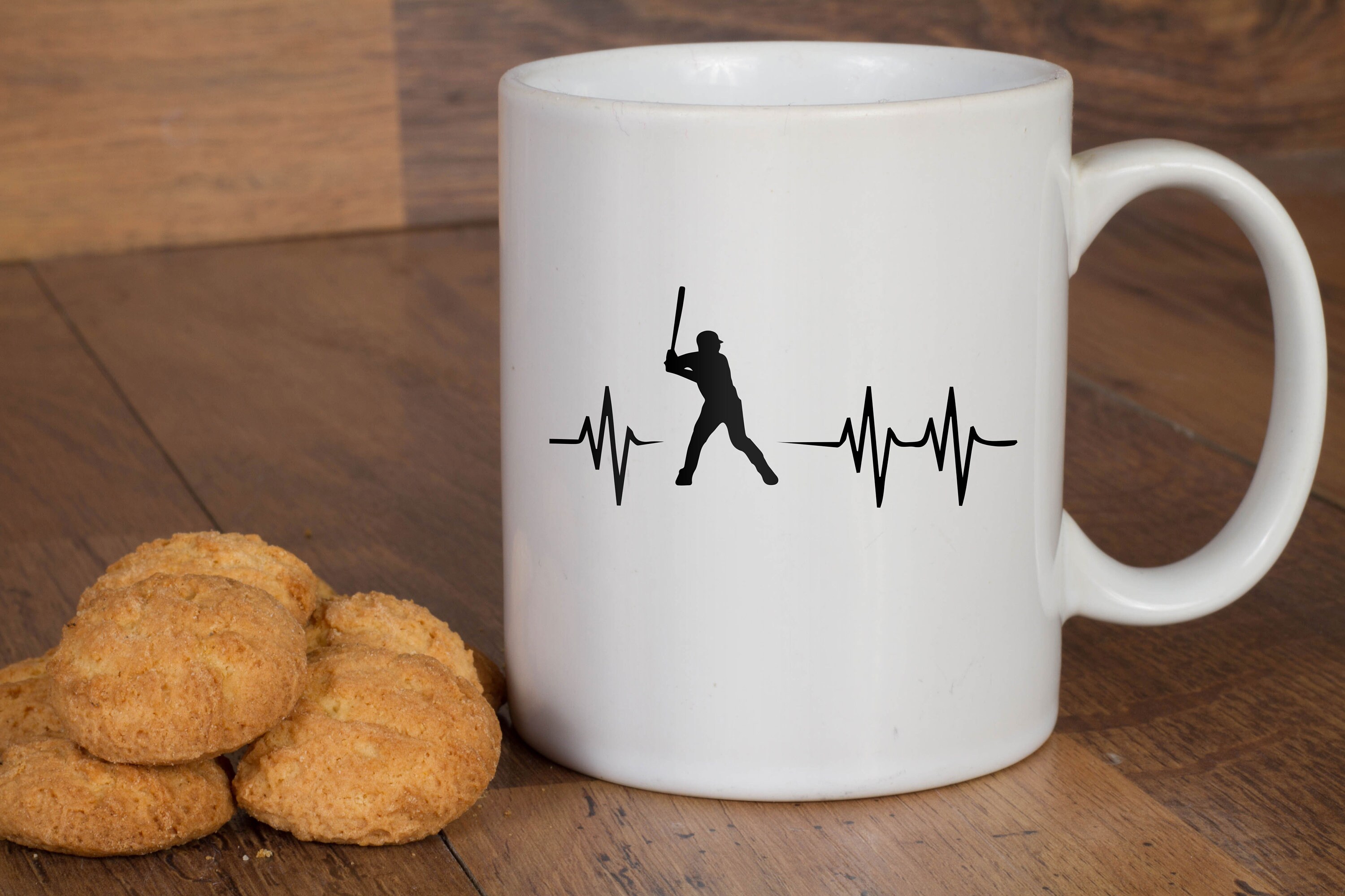 Heartbeat Baseball Svg File, Silhouette Svg, Baseball Svg, Heartbeat ...