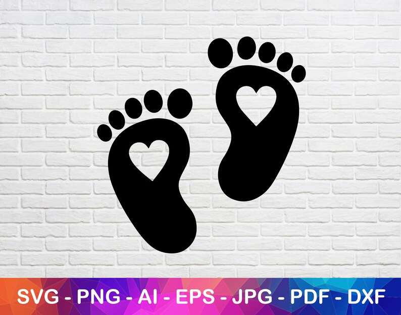 Baby Footprint Svg, Nursery Svg, Baby Svg, Footprint Svg, Instant Svg ...