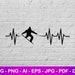 Heartbeat Snowboard Svg File, Snowboarding Svg, Heartbeat Svg, Instant ...