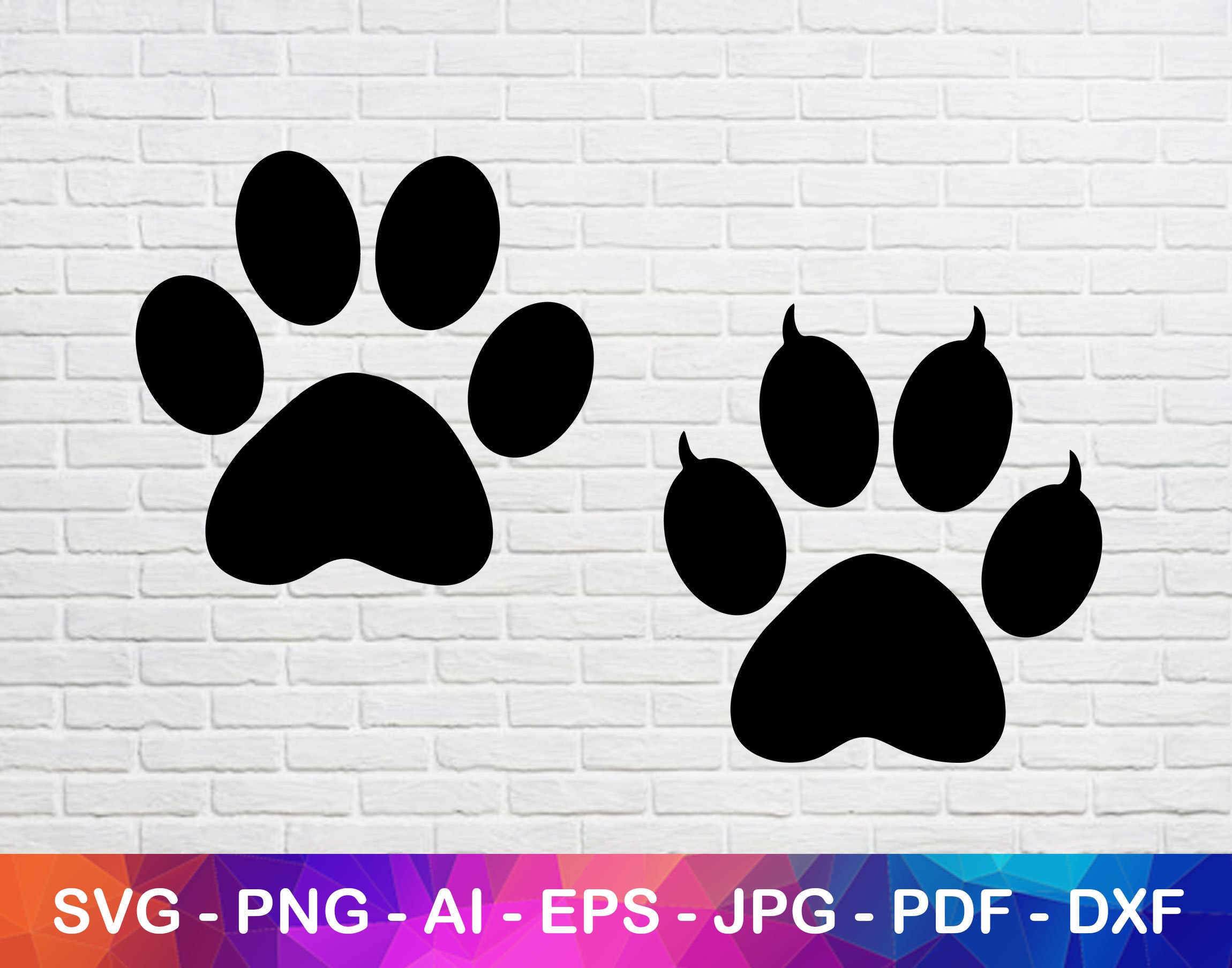 Paws Svg, Cat Paws Svg, Dog Paws Svg, Animal Footprint Svg, Instant Svg ...