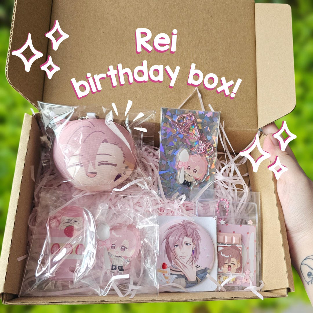 Happy VERY LATE Birthday Rei! Slow Damage Rei Birthday Box - Etsy