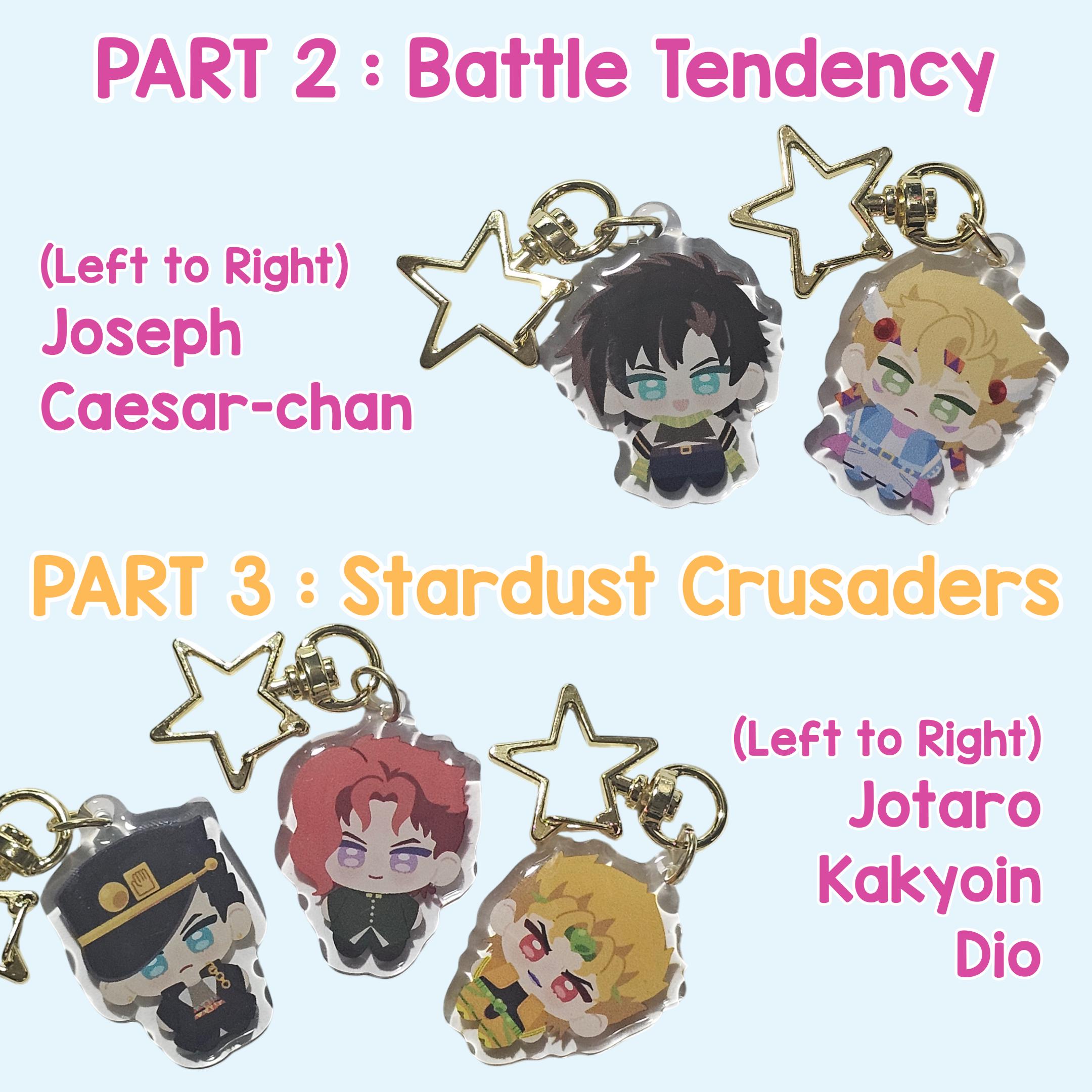JJBA 4cm Epoxy Acrylic Charms Keychains - Etsy