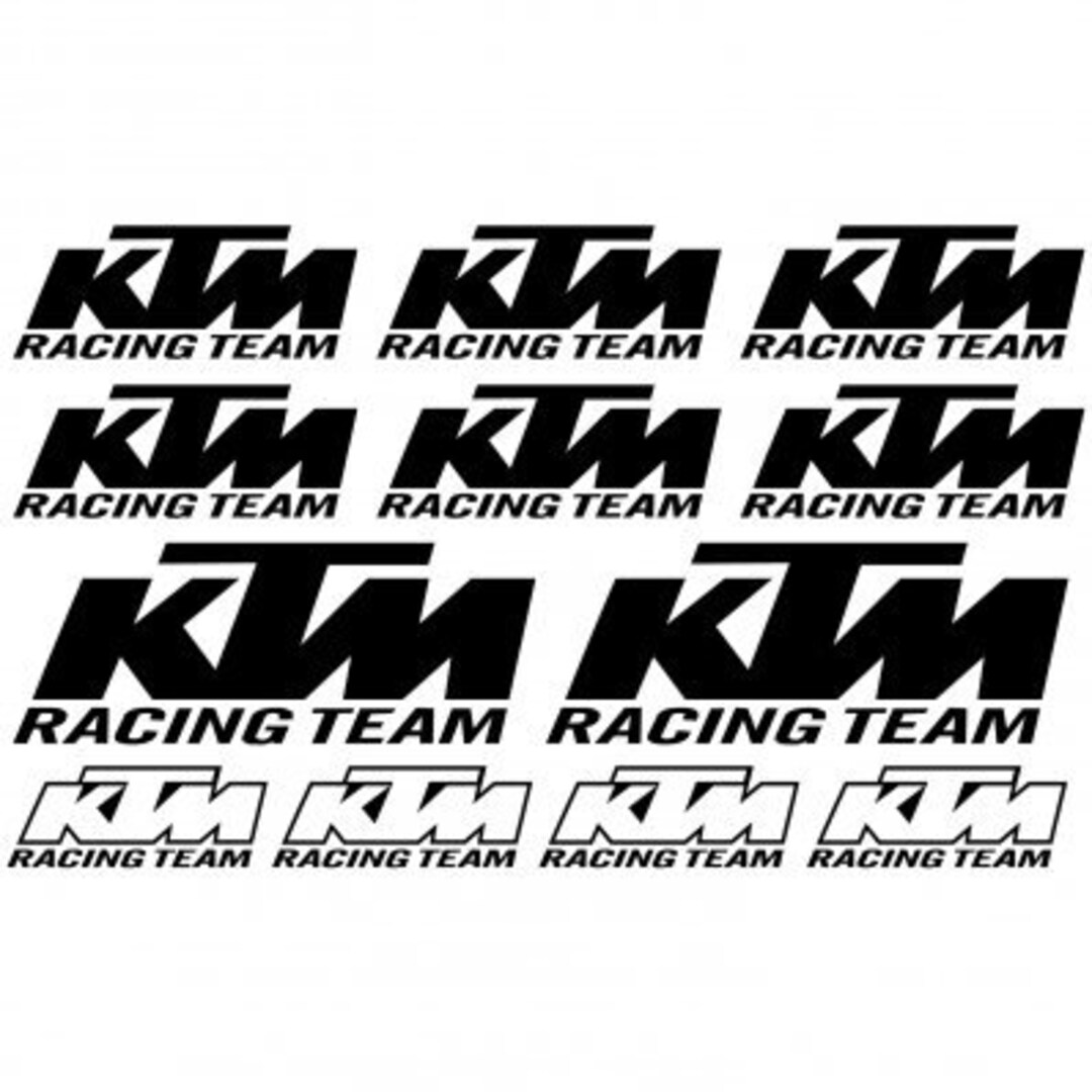 KTM Racing Team Decal Sticker Set - Etsy UK