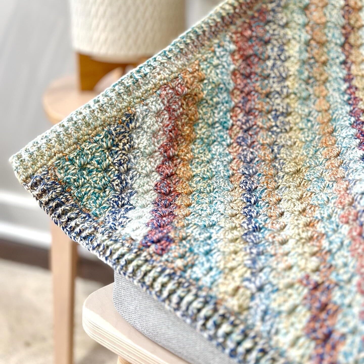 Earthy Neutrals Baby Blanket | Crib | Crochet | Knit | Handmade ...