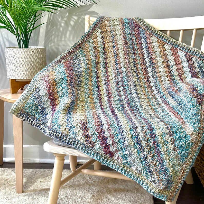 Earthy Neutrals Baby Blanket | Crib | Crochet | Knit | Handmade ...