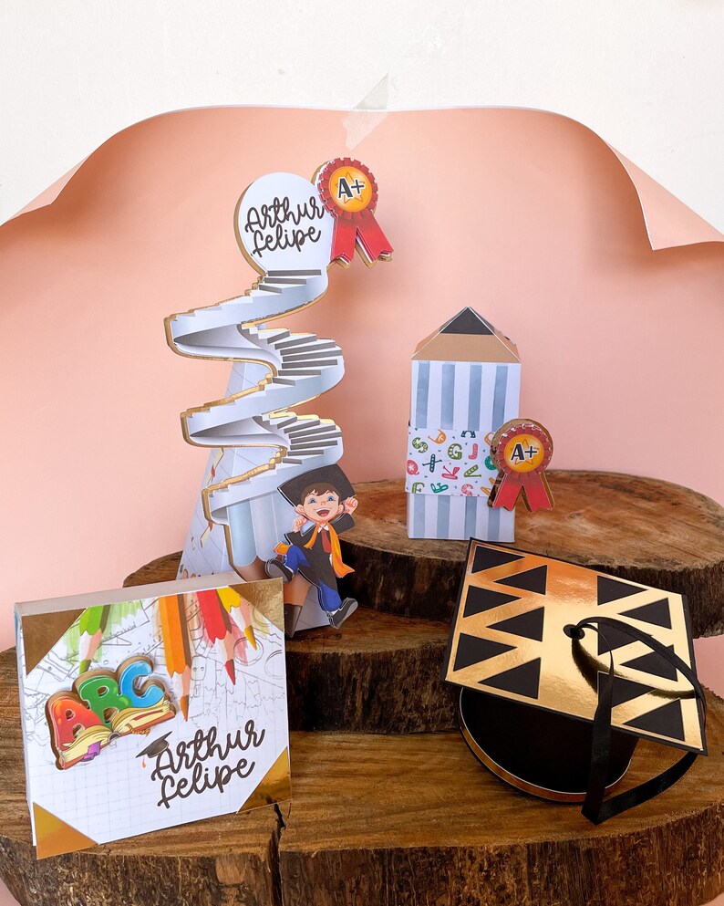 4 four Custom Boxes Graduation Graduation Souvenirs - Etsy