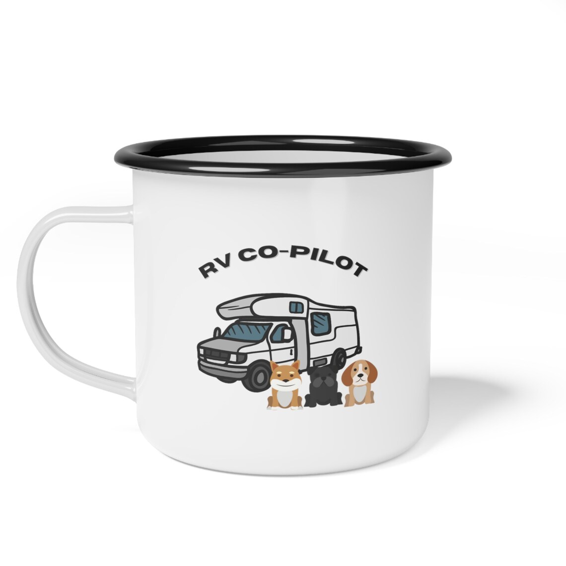 RV Co-pilot Enamel Camp Cup| Camper Gift| RV Owner Gift Ideas| Best ...