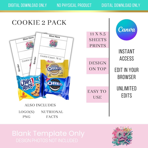 Oreo Template - Etsy