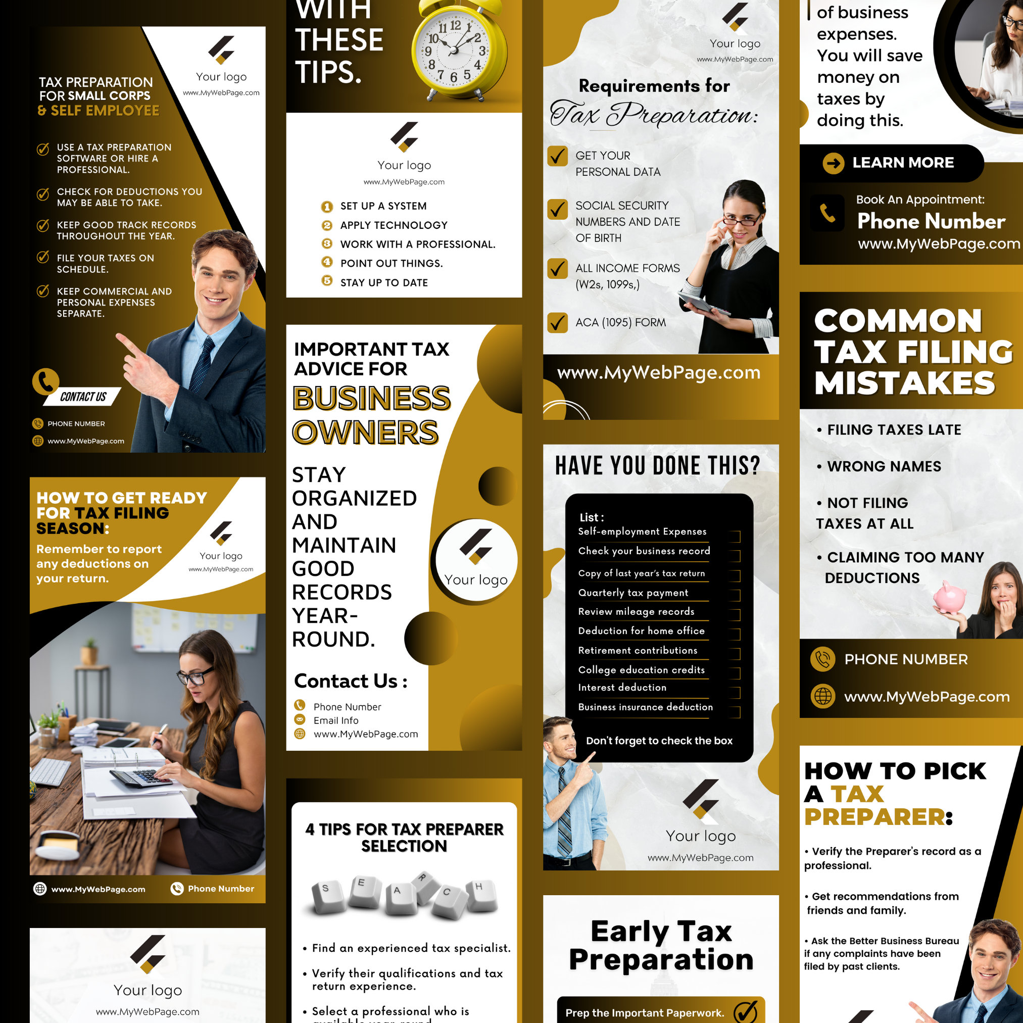 Canva Tax Business Posts, Tax Prep Posts, Tax Posts, Tax Season Social ...