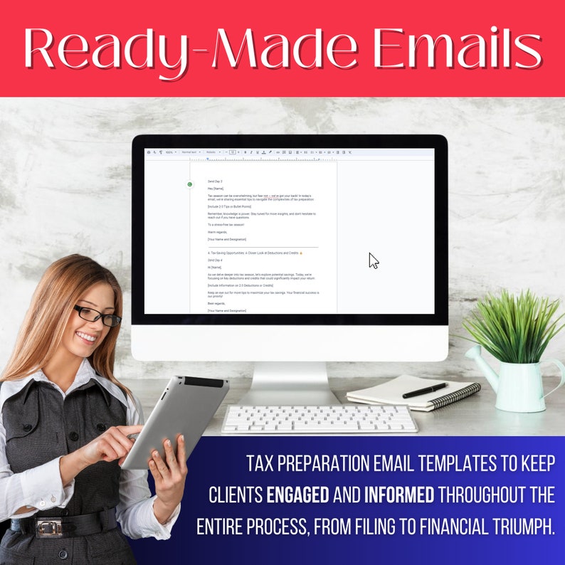 Ready Made Email Template for Tax Preparers - Etsy
