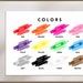 Color Matching Poster, Crayons Wall Art, Montessori Poster, Color ...