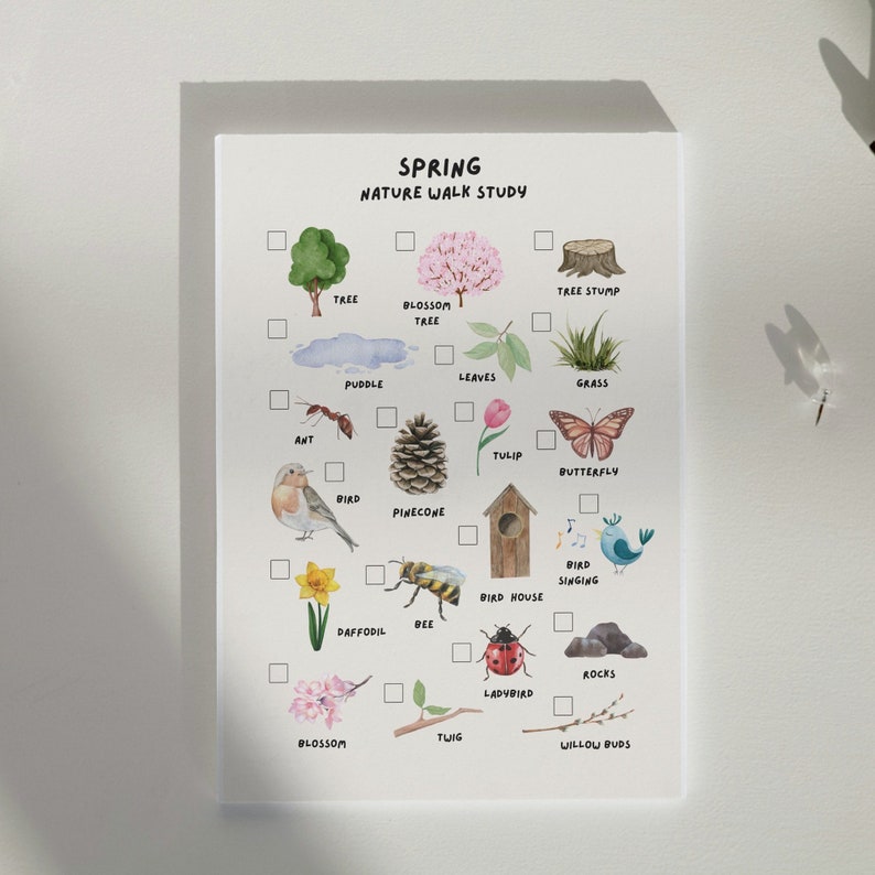 Spring Nature Walk, Spring Scavenger Hunt, Nature Scavenger Hunt ...