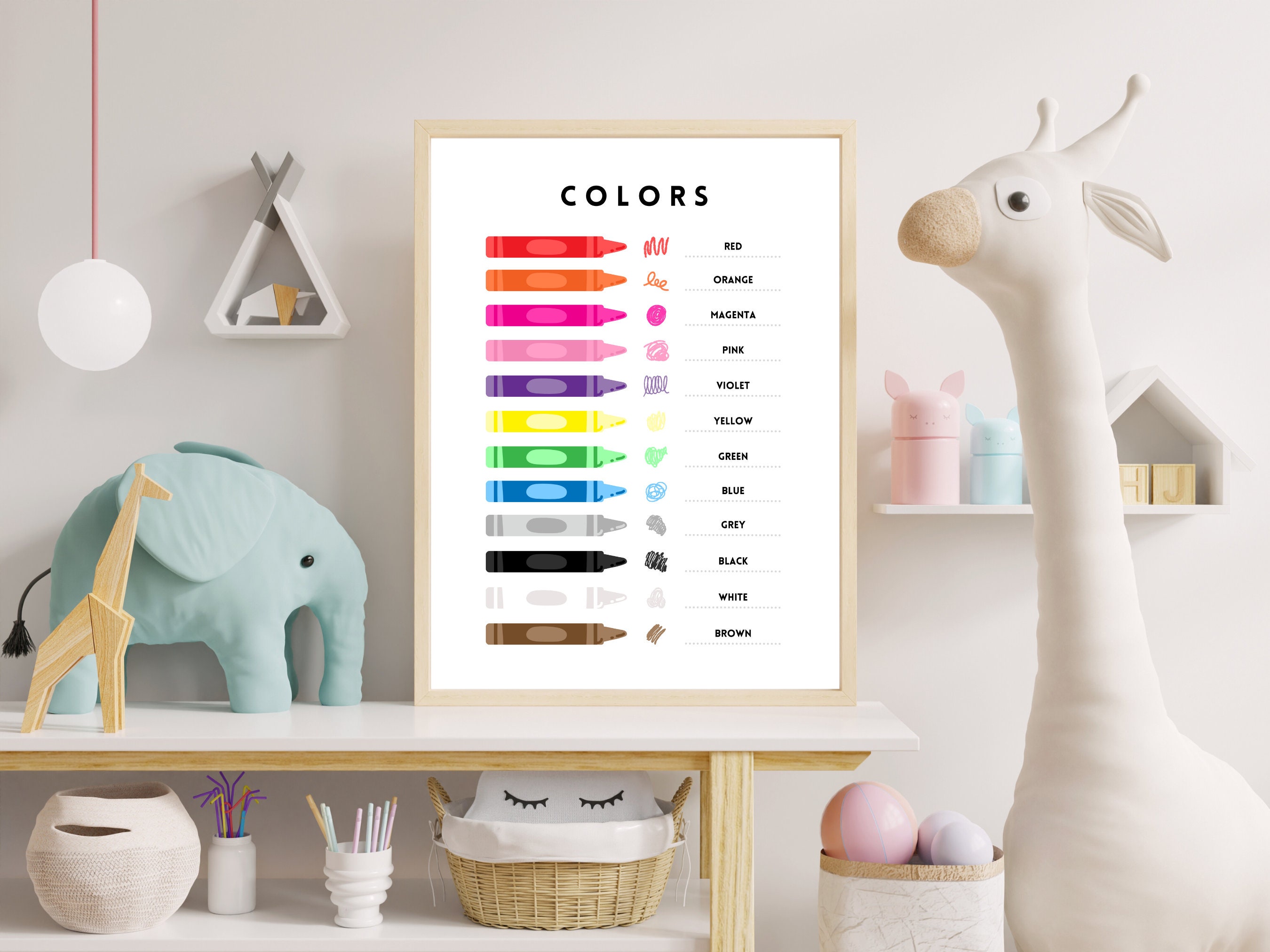Color Matching, Color Poster, Color Learning Printable, Busy Book Pages ...