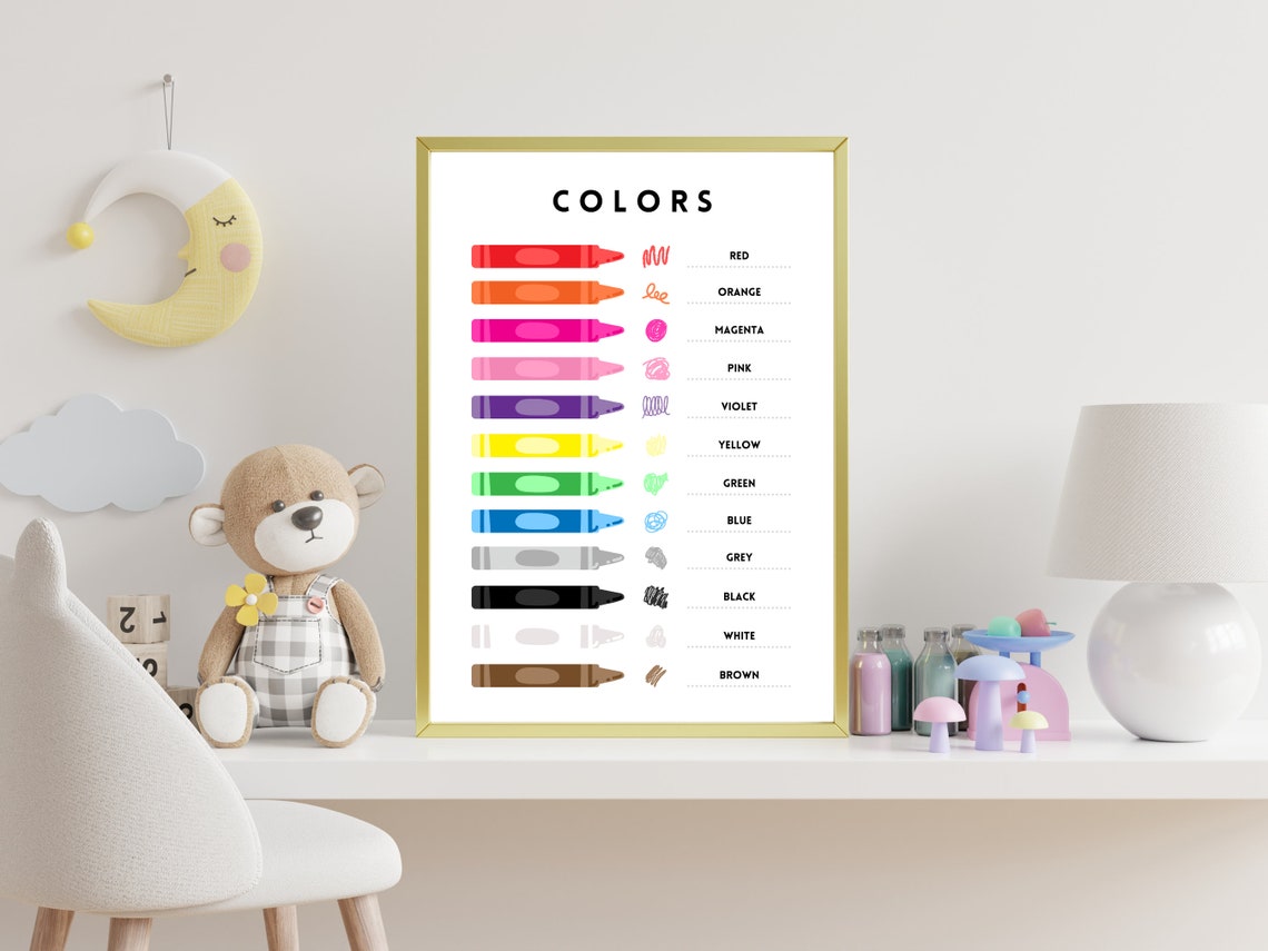 Color Matching Activity Printable, Busy Book Pages, Toddler Learning ...