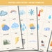 36 Weather Cards, Montessori Weather Prints, Weather Flashcards ...