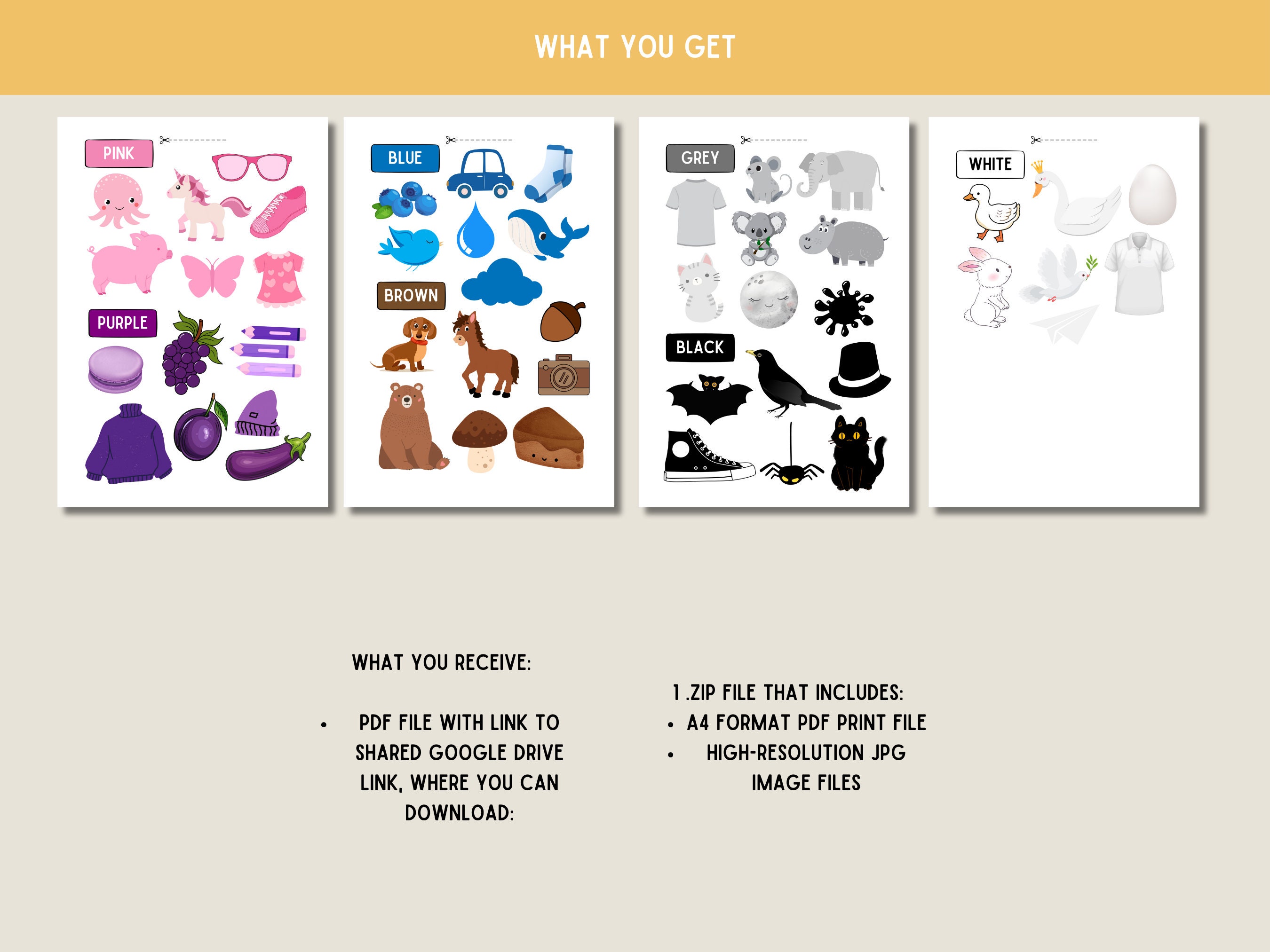 11 Color Matching Jars, Color Sorting Jars, Color Sorting Game, Color ...