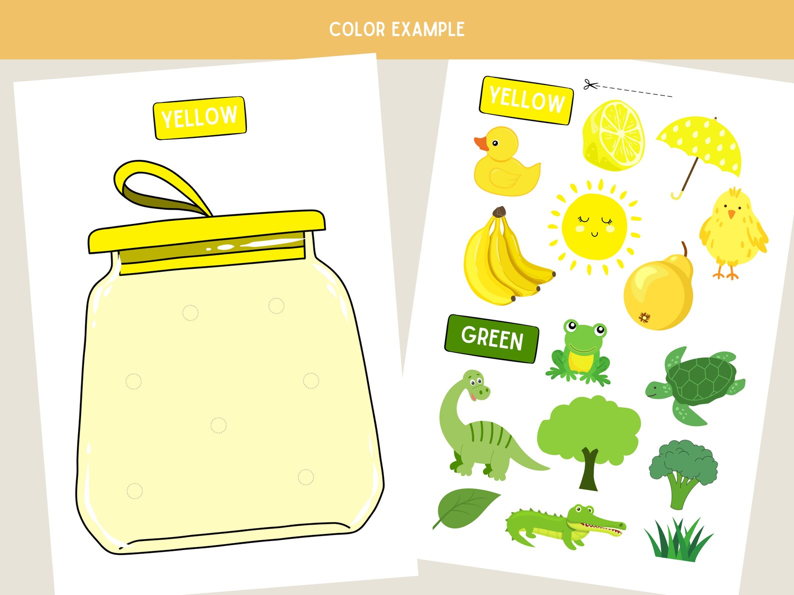 11 Color Matching Jars, Color Sorting Jars, Color Sorting Game, Color ...