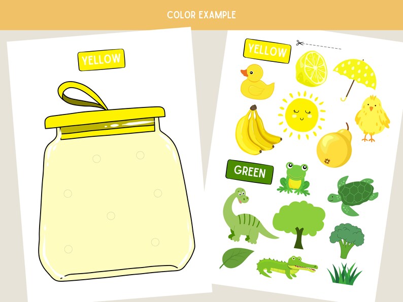 11 Color Matching Jars, Color Sorting Jars, Color Sorting Game, Color ...