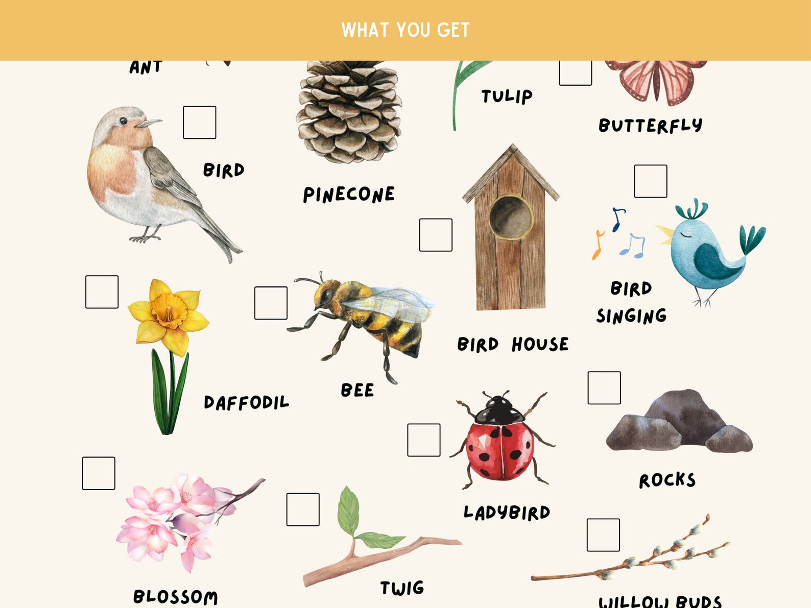 Spring Nature Walk, Spring Scavenger Hunt, Nature Scavenger Hunt ...