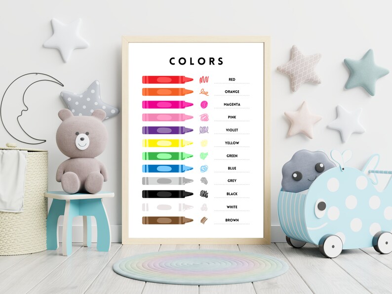Color Matching, Color Poster, Color Learning Printable, Busy Book Pages ...