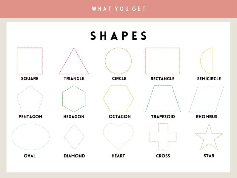Shapes Matching Activity, Learning Shapes, Toddler Busy Book, Toddler ...