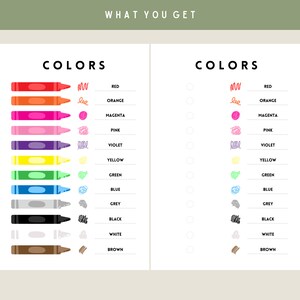 Color Matching Activity Printable, Busy Book Pages, Toddler Learning ...