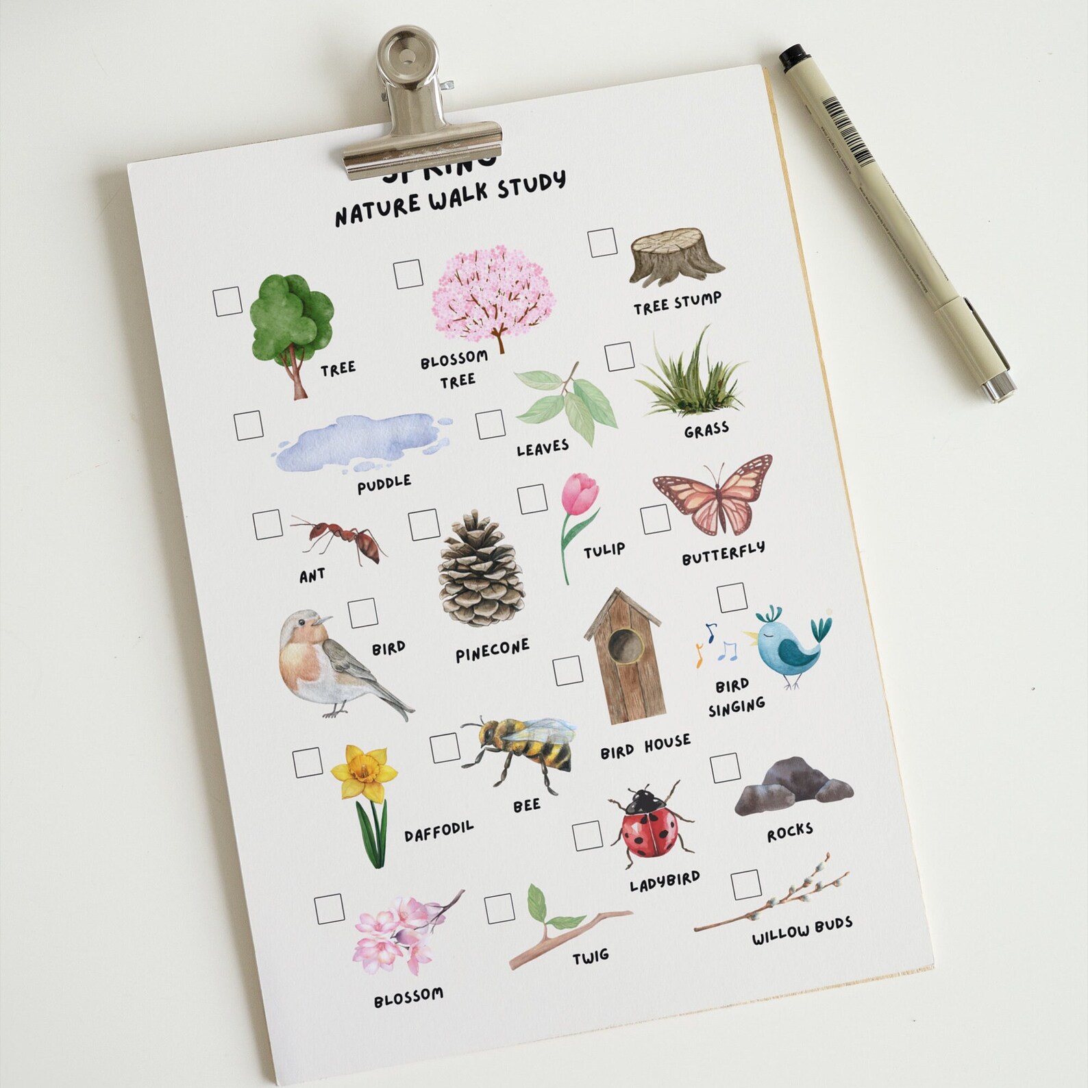 Spring Nature Walk, Spring Scavenger Hunt, Nature Scavenger Hunt ...