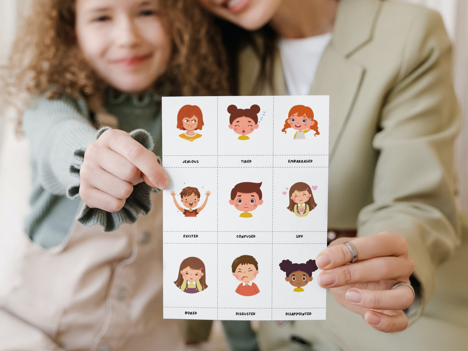 Feelings Cards, Emotions Flash Cards, Montessori Cards, Feelings Print ...