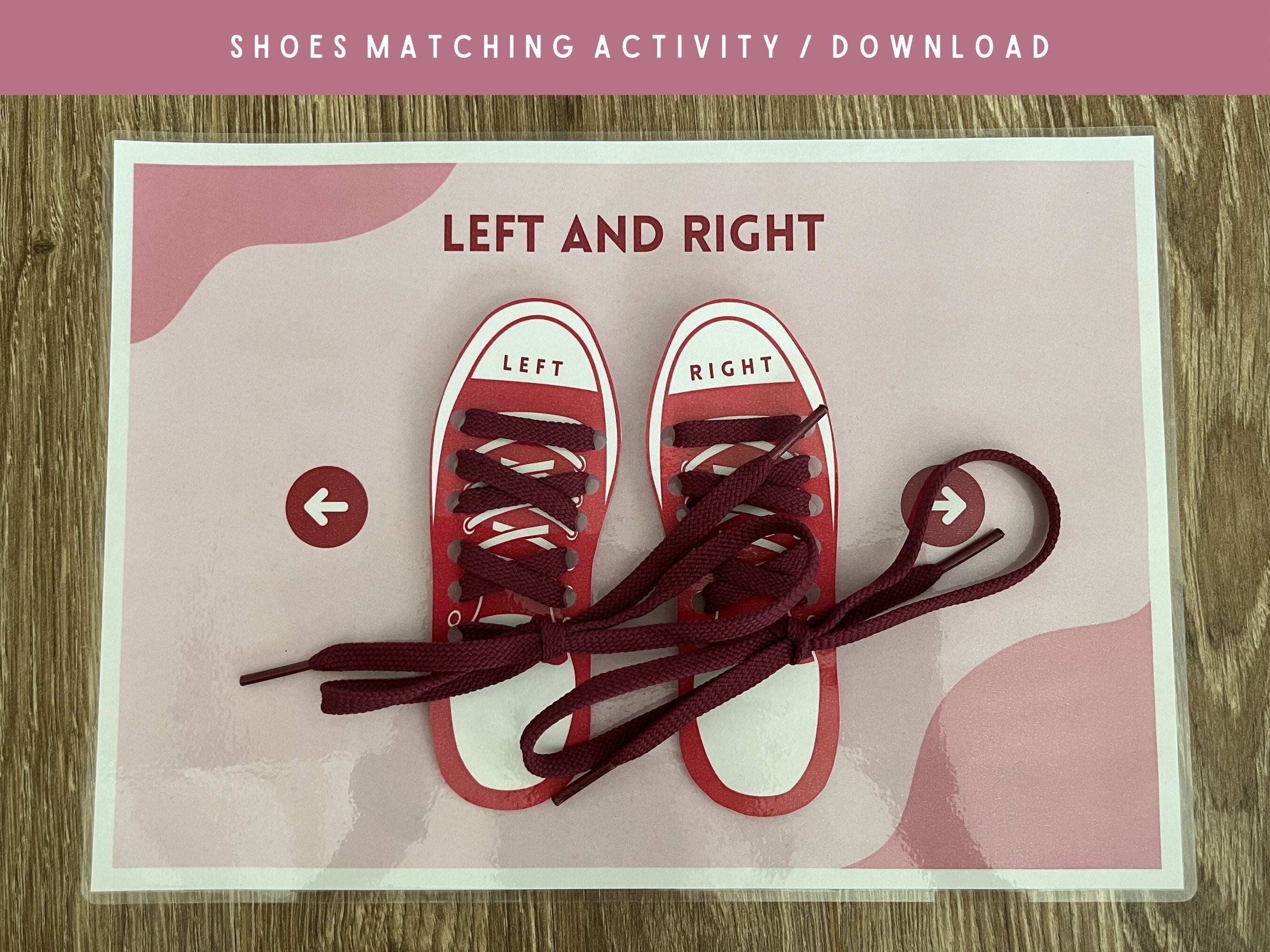 Shoe Lacing Printable, Tie Shoe Laces, Busy Book Activity Pages, Shoe ...