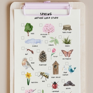 Spring Nature Walk, Spring Scavenger Hunt, Nature Scavenger Hunt ...
