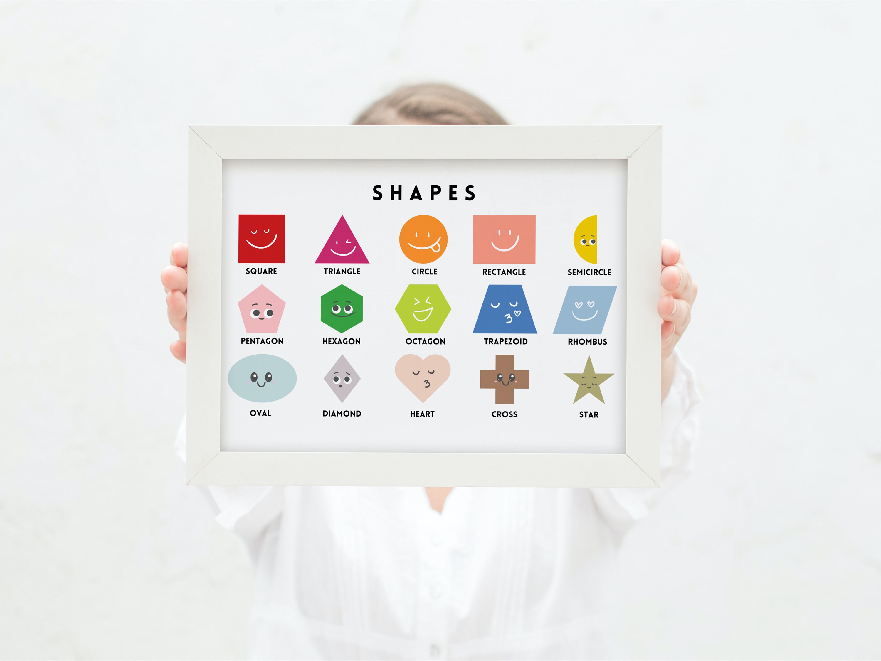 Shapes Poster, Montessori Shapes, Shapes Wall Art, Shapes Art Print ...
