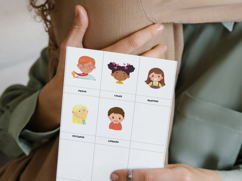 Feelings Cards, Emotions Flash Cards, Montessori Cards, Feelings Print ...