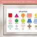 Shapes Poster, Montessori Shapes, Shapes Wall Art, Shapes Art Print ...