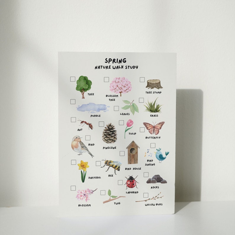 Spring Nature Walk, Spring Scavenger Hunt, Nature Scavenger Hunt ...