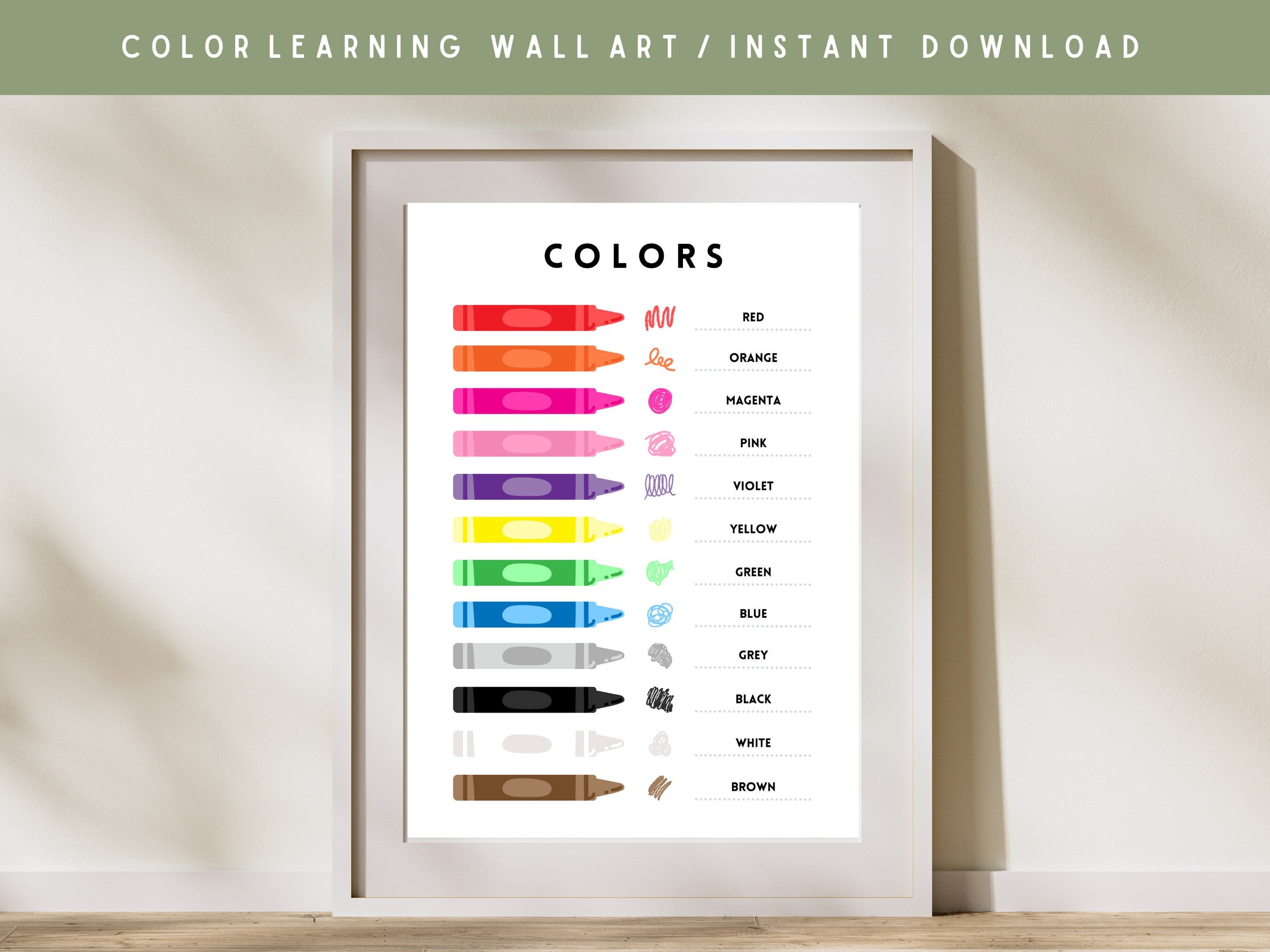 Color Matching, Color Poster, Color Learning Printable, Busy Book Pages ...