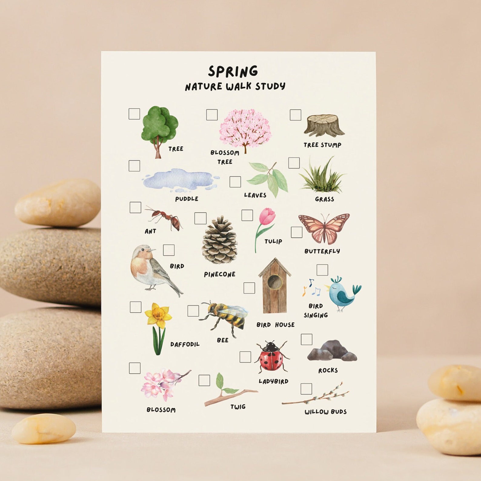 Spring Nature Walk, Spring Scavenger Hunt, Nature Scavenger Hunt ...