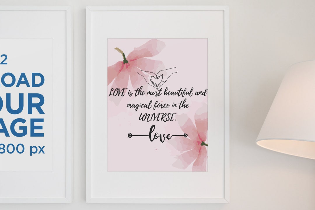 Printable Digital Poster With Modern Chic Love and Style - Etsy