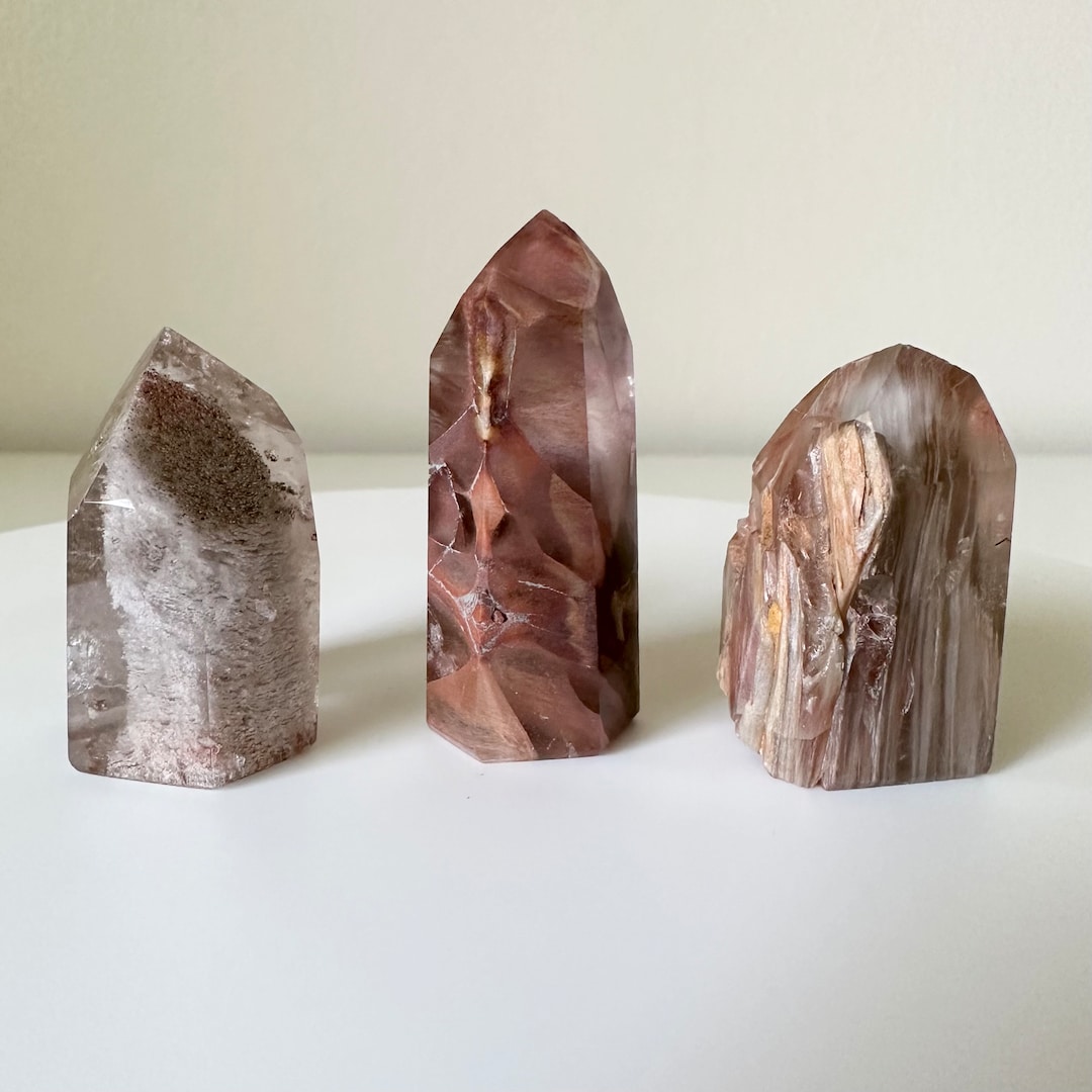 Amphibole Quartz Towers Angel Phantom Crystal Points Natural High ...