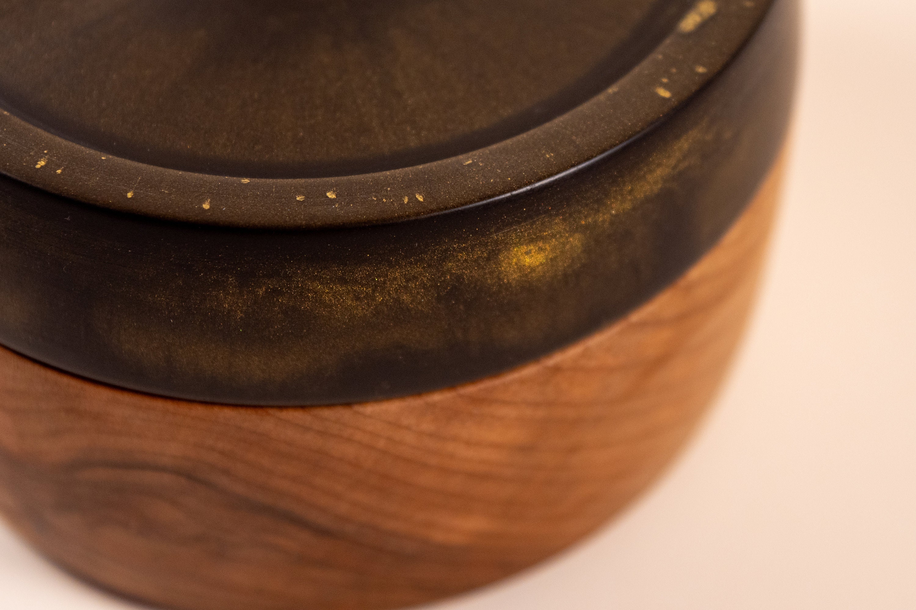 Ambrosia Maple and Bronze Glimmer Resin Trinket Box - Etsy
