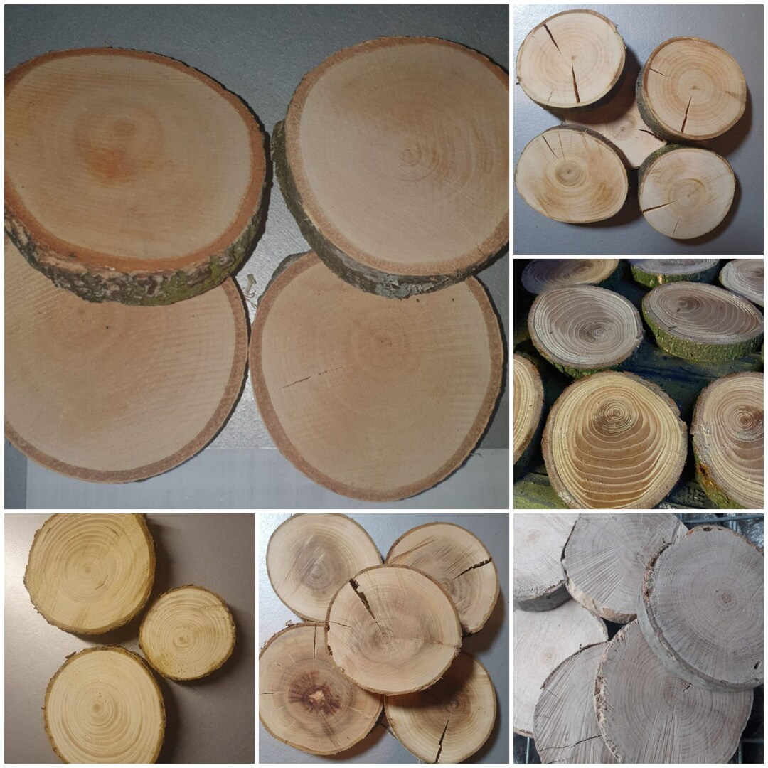 5-50 Cm Tree Discs / Wooden Discs for Weddings Christenings - Etsy