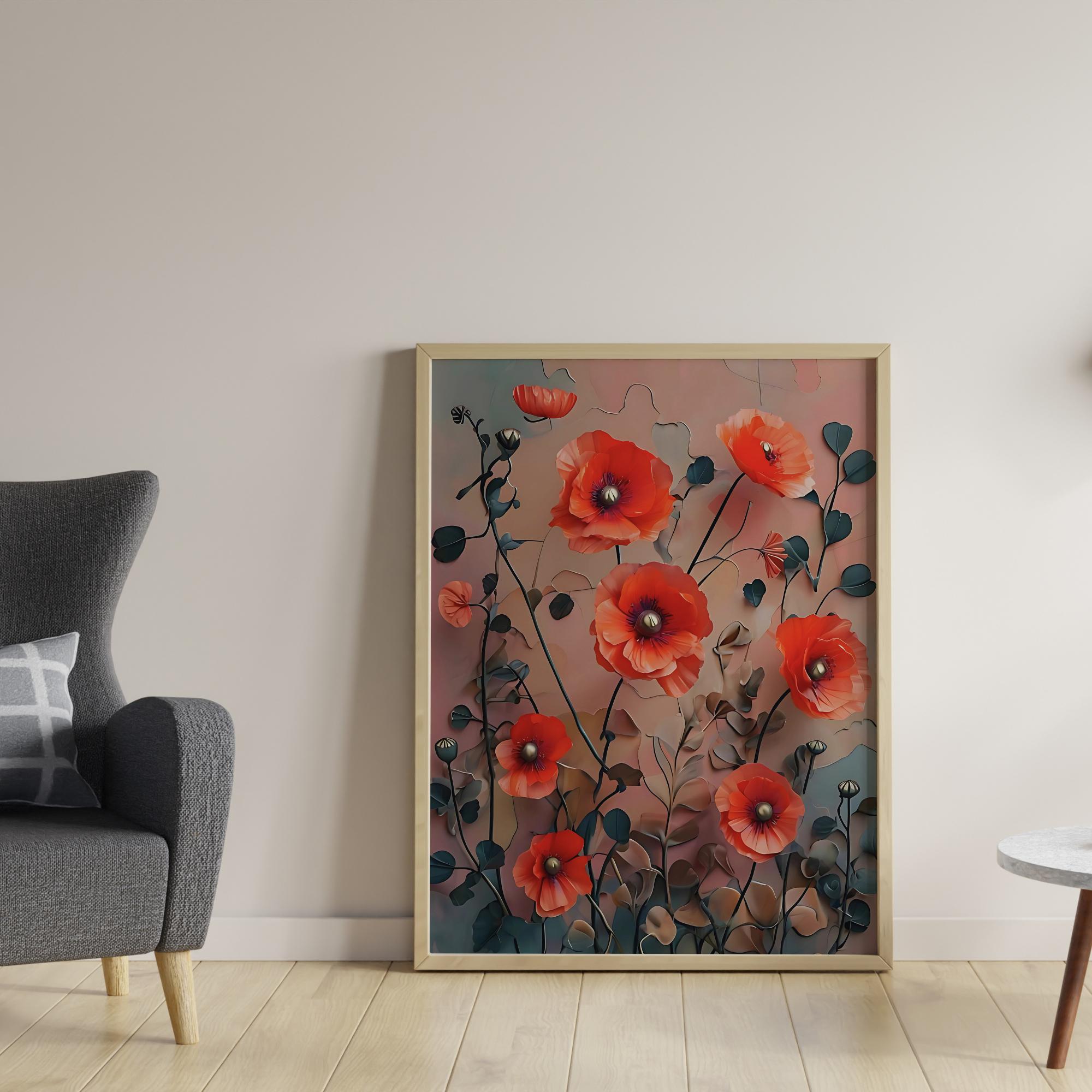 California Poppy Art Printable California Poppy, Poppy Wall Art, Poppy ...