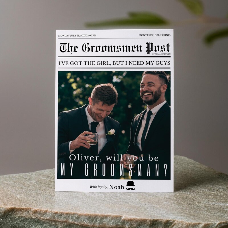Groomsmen Invitation - Etsy
