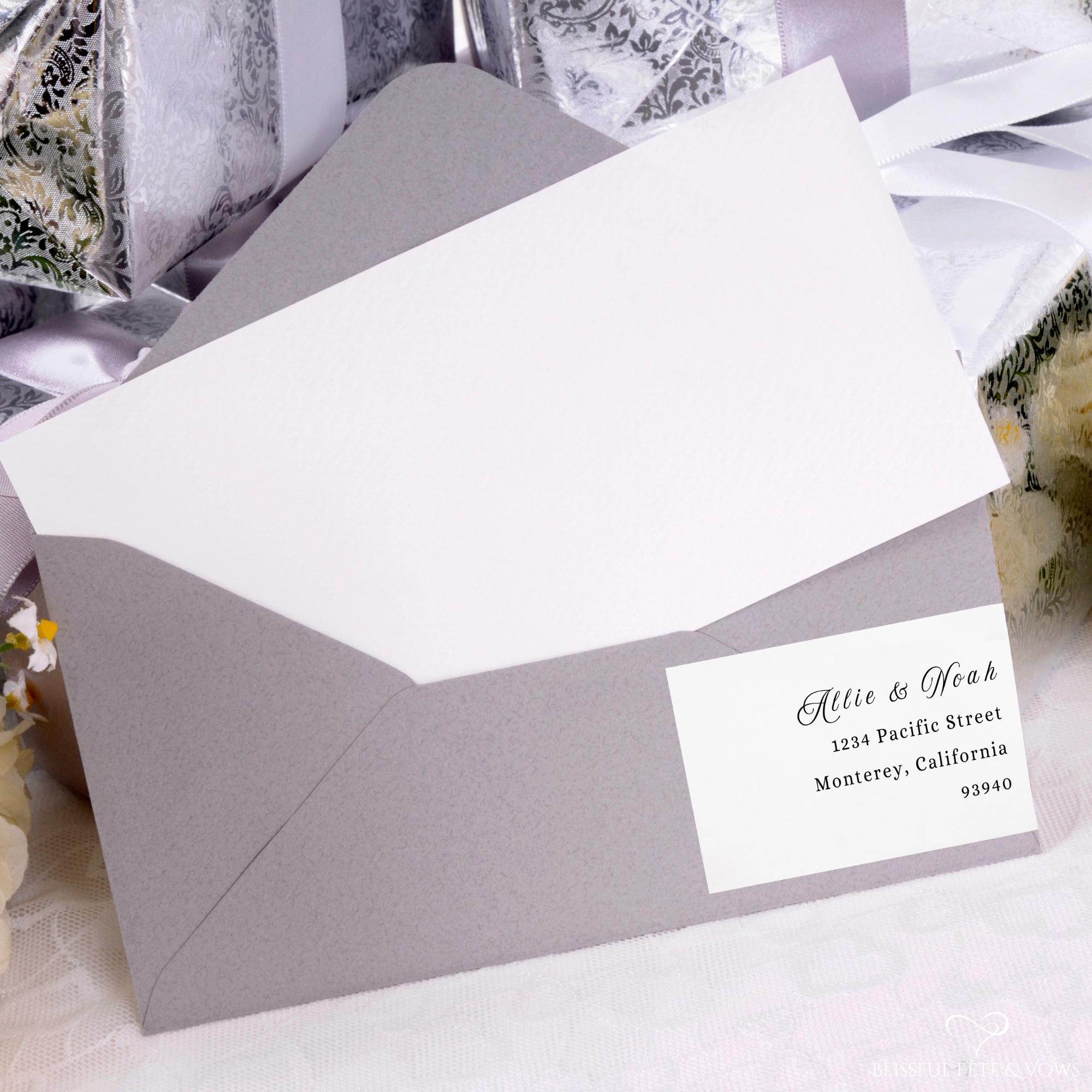 Editable Canva Wedding Guest Address Labels, Wrap Around Address Labels ...