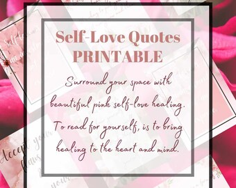 100 Self-love Affirmations Printable Manifesting Cards Positive ...