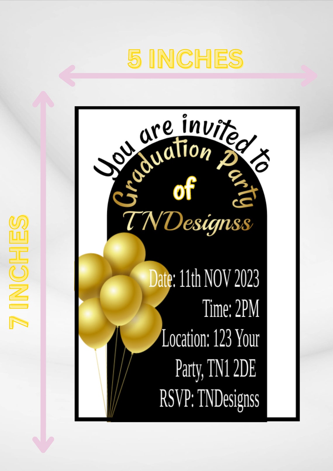 Graduation Party Invitation, Digital Graduation Party Invitation ...