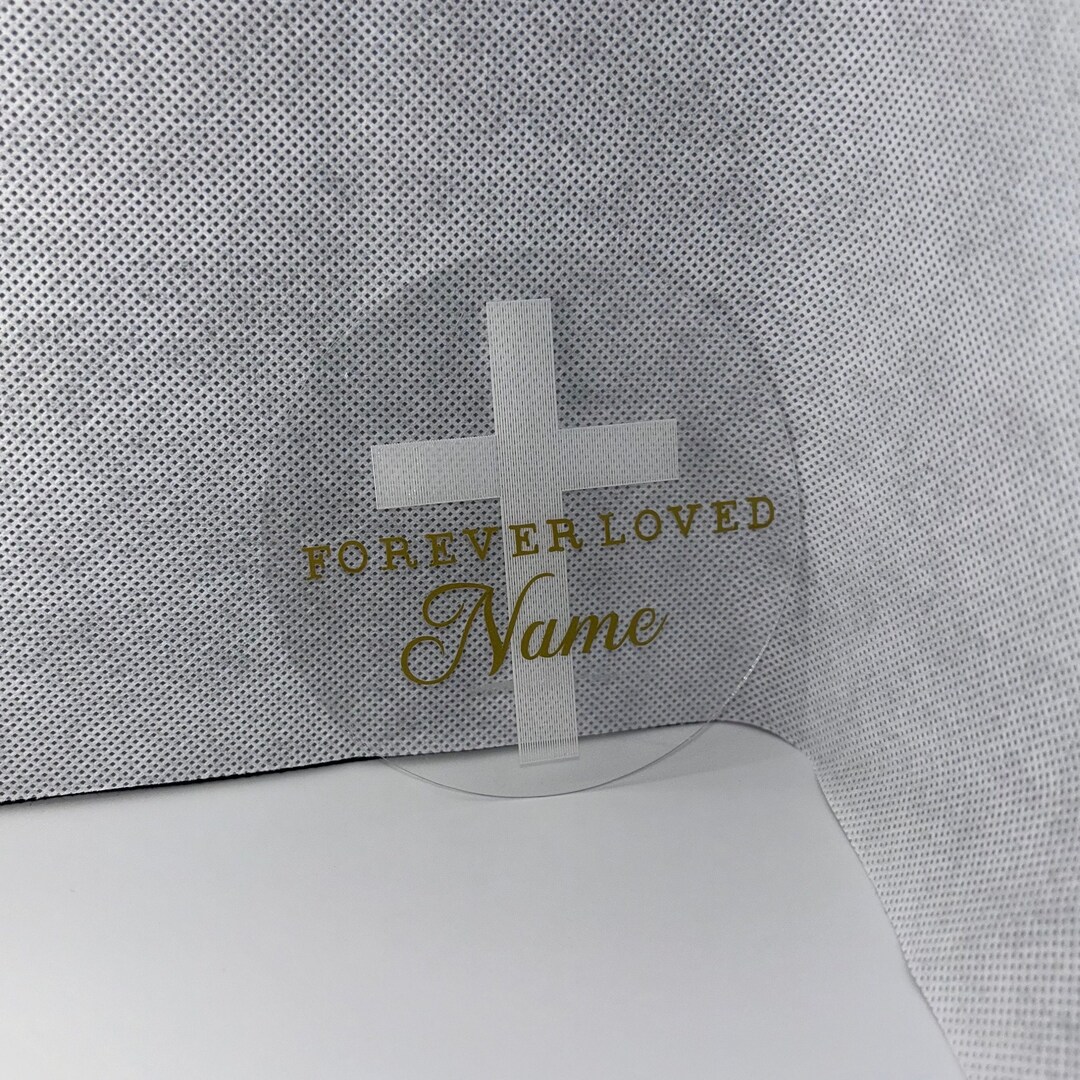 In Loving Memory Acrylic Tokens Personalised Funeral Keepsakes ...
